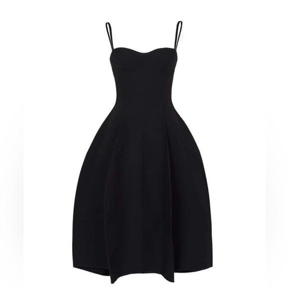 Dresses | Black Structured Cocoon Cocktail Lbd Midi Dress D44 | Poshmark